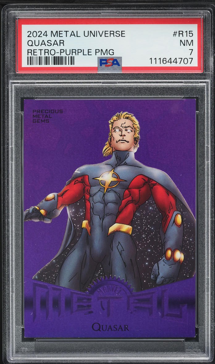 2024 Marvel Metal Universe Precious Metal Gems PMG Purple Quasar /5 #R ...