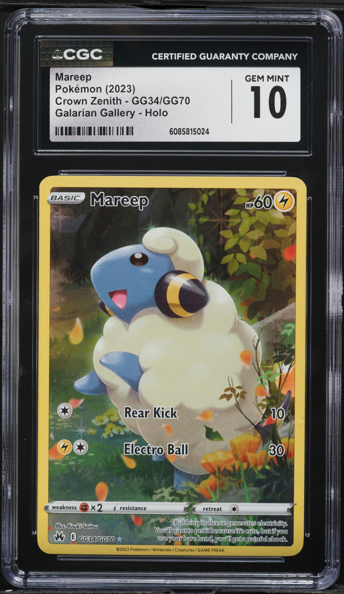 2023 Pokemon Sword & Shield Crown Zenith Galarian Gallery Mareep #GG34 ...