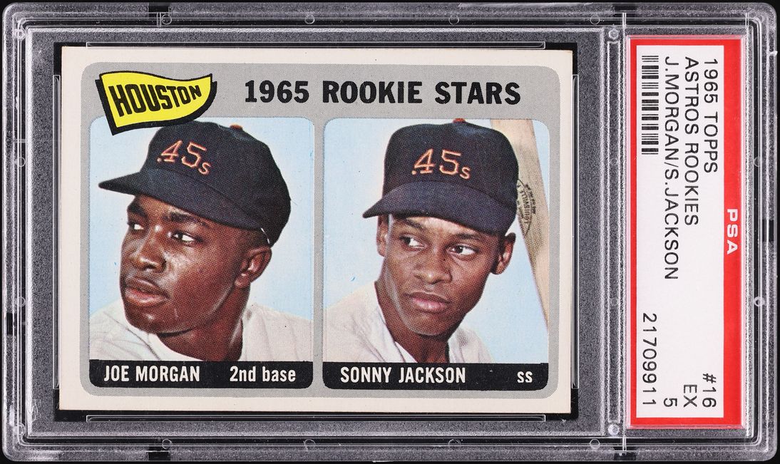 1965 Topps Joe Morgan Sonny Jackson ROOKIE #16 PSA 5 EX on Fanatics Collect