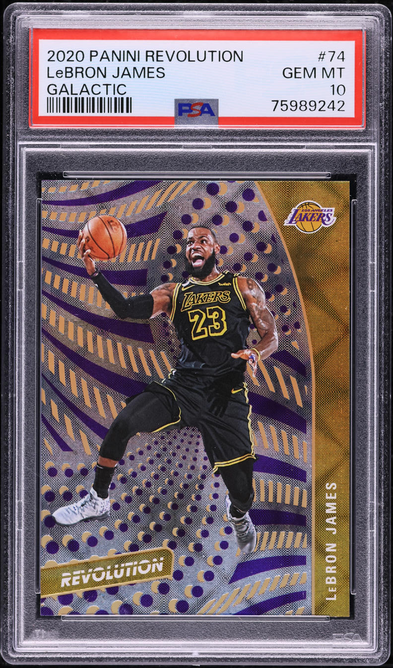 2020 Panini Revolution Galactic LeBron James #74 PSA 10 GEM MINT on ...