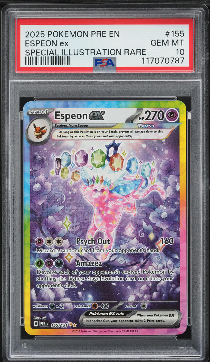 2025 Pokemon Scarlet & Violet Prismatic Evolutions SIR Espeon ex #155 ...