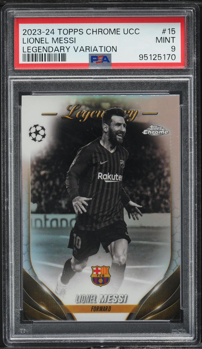 2023 Topps Chrome UEFA Club Competitions Legendary Variation Lionel ...