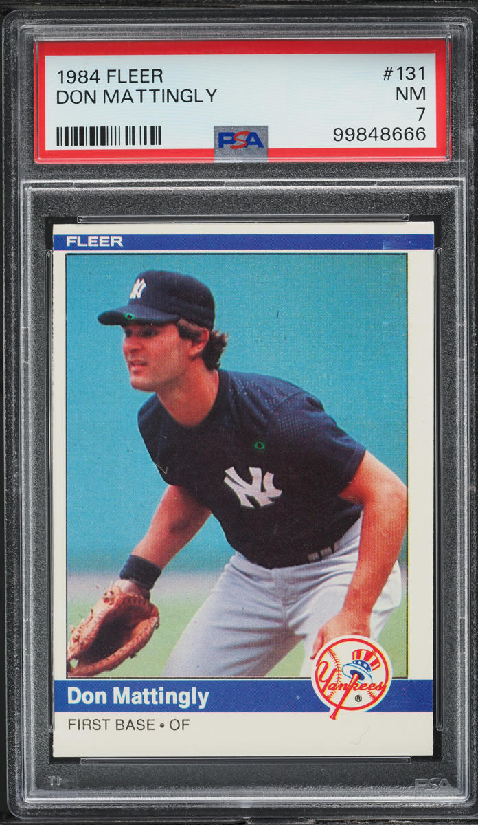 1984 Fleer Don Mattingly ROOKIE #131 PSA 7 NRMT on Fanatics Collect