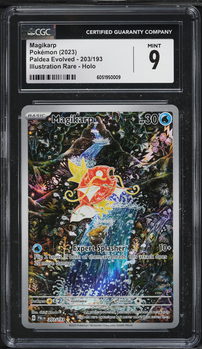 2023 Pokemon Scarlet & Violet Paldea Evolved IR Magikarp #203 CGC 9 ...