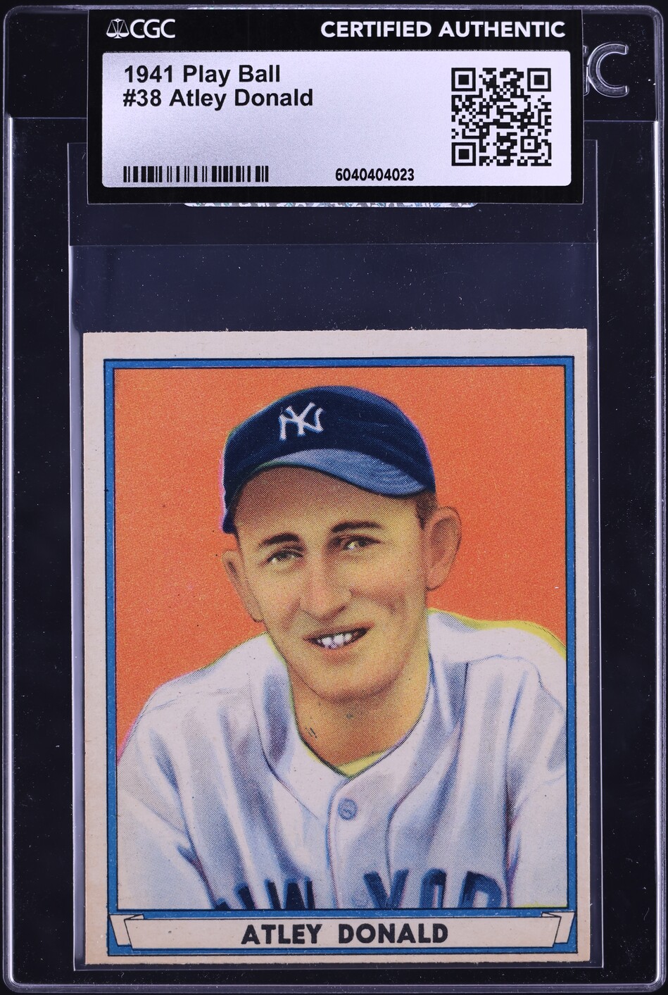 1941 Play Ball Atley Donald #38 CGC AUTH on Fanatics Collect