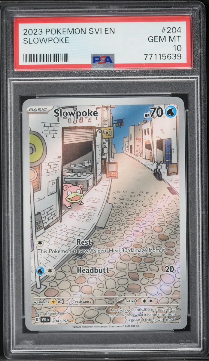 2023 Pokemon Scarlet & Violet IR Slowpoke #204 PSA 10 GEM MINT on ...