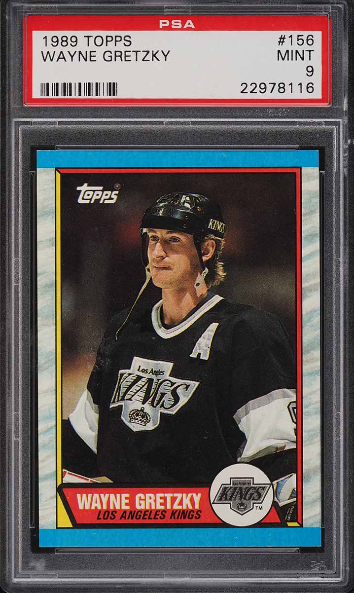 1989 Topps Hockey Wayne Gretzky #156 PSA 9 MINT on Fanatics Collect