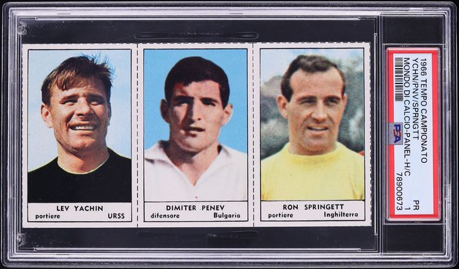 1966 Tempo Campionato Del Mondo Di Calcio Panel Lev Yachin Dimiter ...