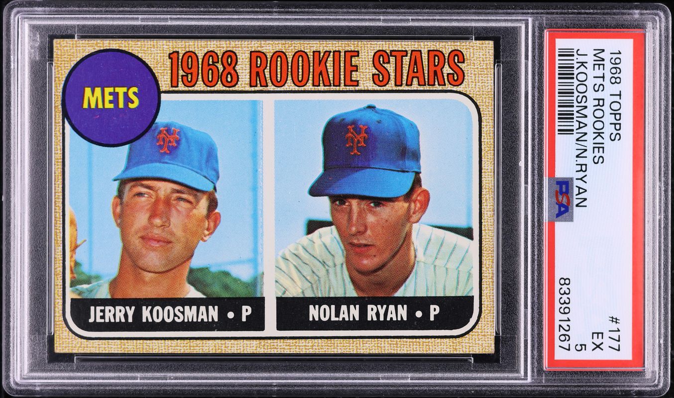 1968 Topps Nolan Ryan ROOKIE #177 PSA 5 EX on Fanatics Collect