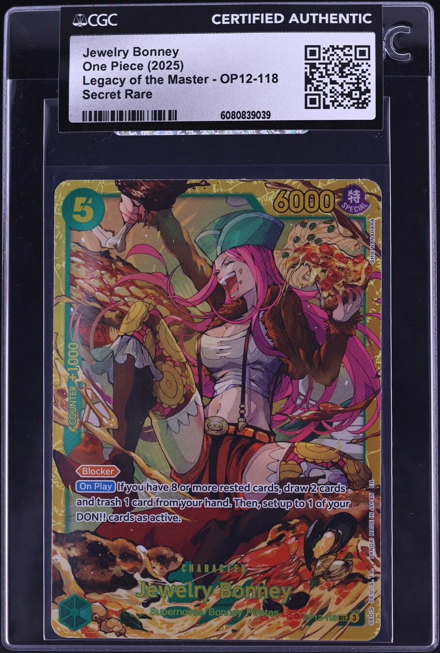 2025 One Piece Japanese Legacy Of Master Jewelry Bonney SEC #OP12-118 ...