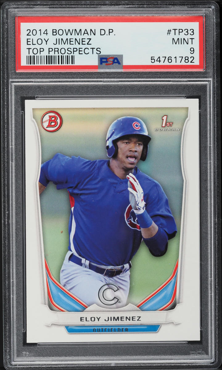 2014 Bowman Draft Top Prospects Eloy Jimenez ROOKIE #TP-33 PSA 9 MINT ...