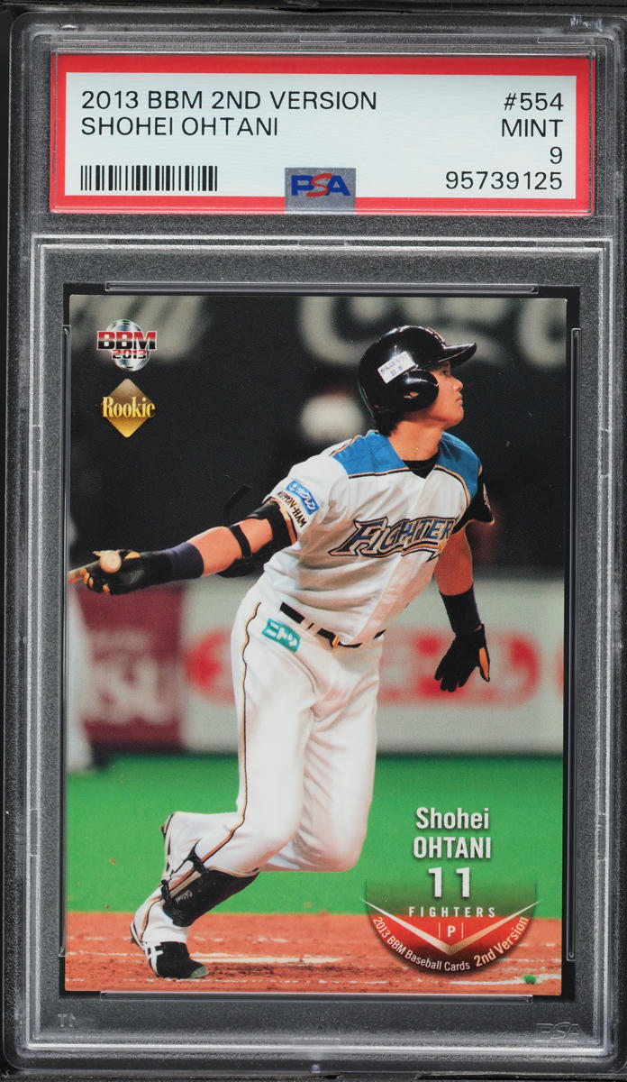 2013 BBM 2nd Version Shohei Ohtani ROOKIE #554 PSA 9 MINT on Fanatics ...