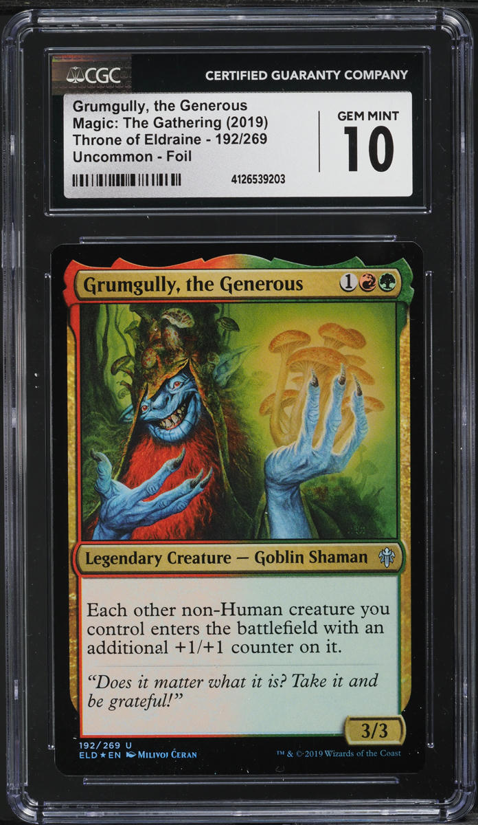 2019 Magic The Gathering Throne Of Eldraine Foil Grumgully, The ...