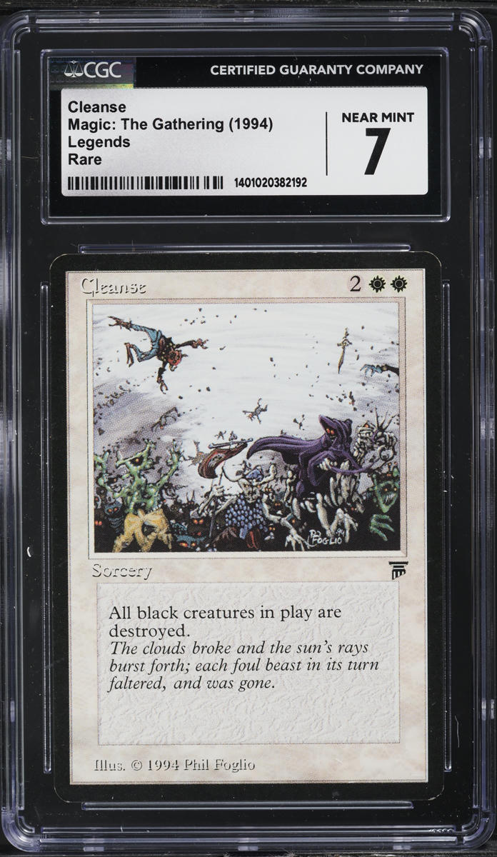 1994 Magic The Gathering MTG Legends Cleanse CGC 7 NRMT on Fanatics Collect