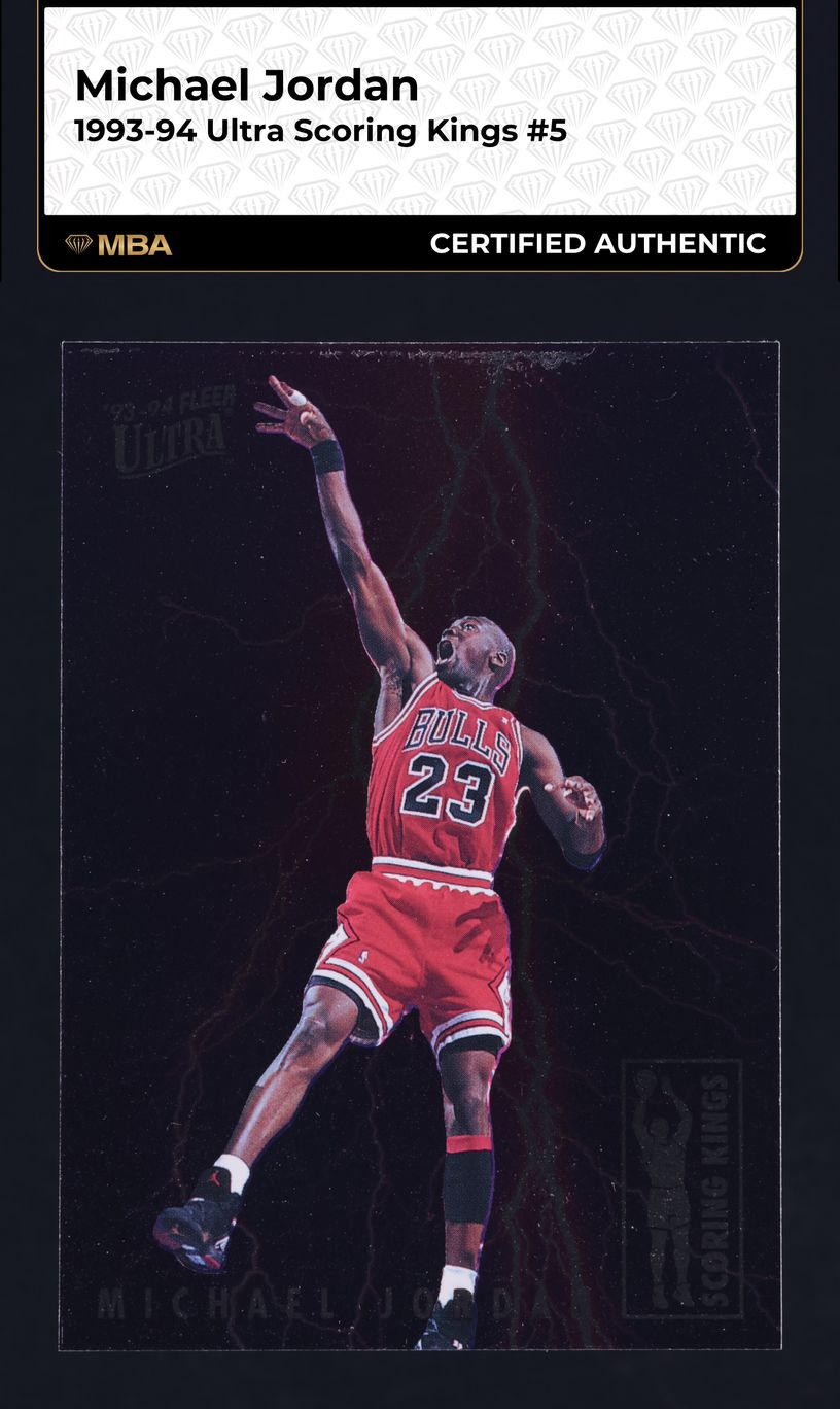 1993 Ultra Scoring Kings Michael Jordan #5 MBA AUTH on Fanatics Collect