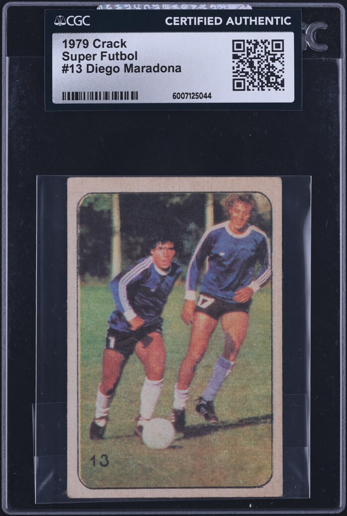 1979 Crack Super Futbol Diego Maradona #13 CGC AUTH on Fanatics Collect