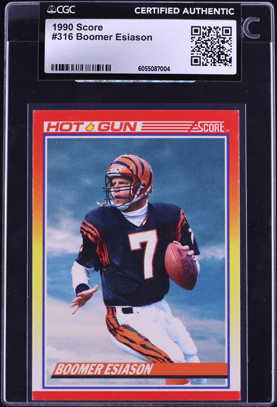 1990 Score Football Boomer Esiason #316 CGC AUTH on Fanatics Collect