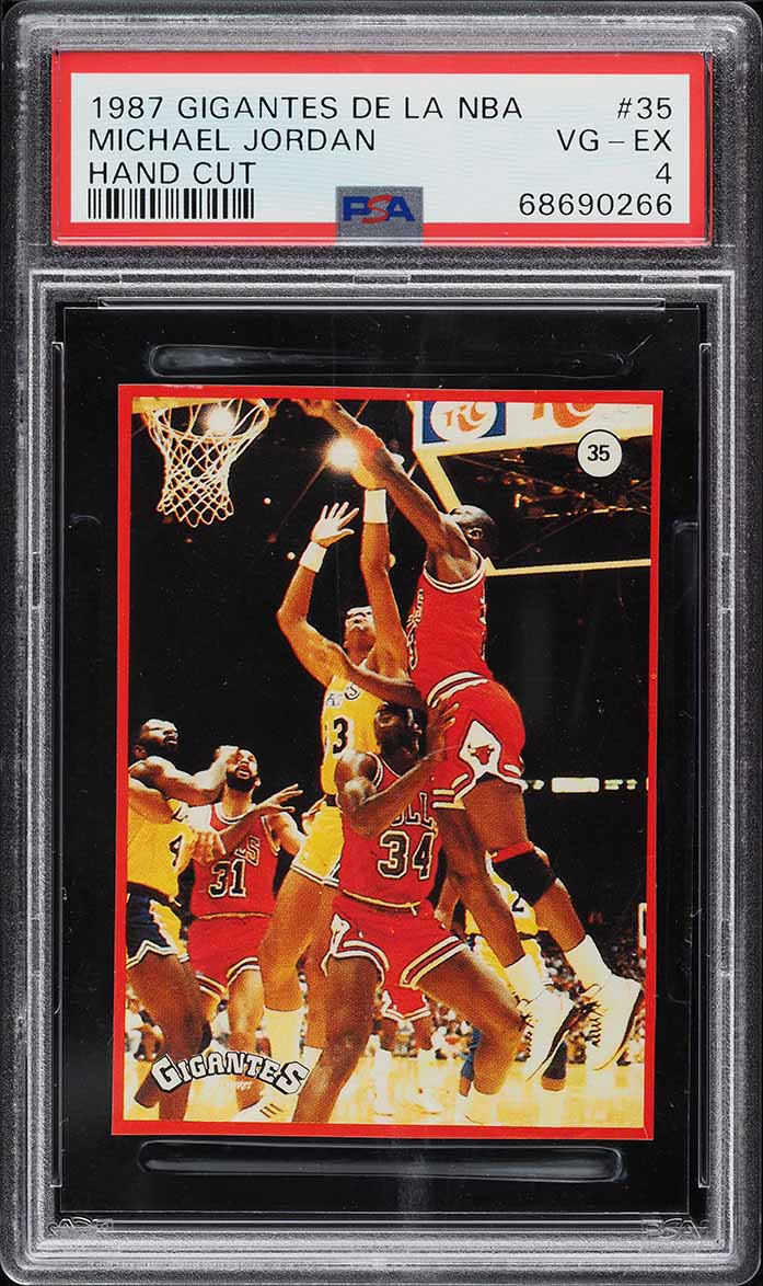 1987 Gigantes De La NBA Michael Jordan #35 PSA 4 VGEX on Fanatics Collect