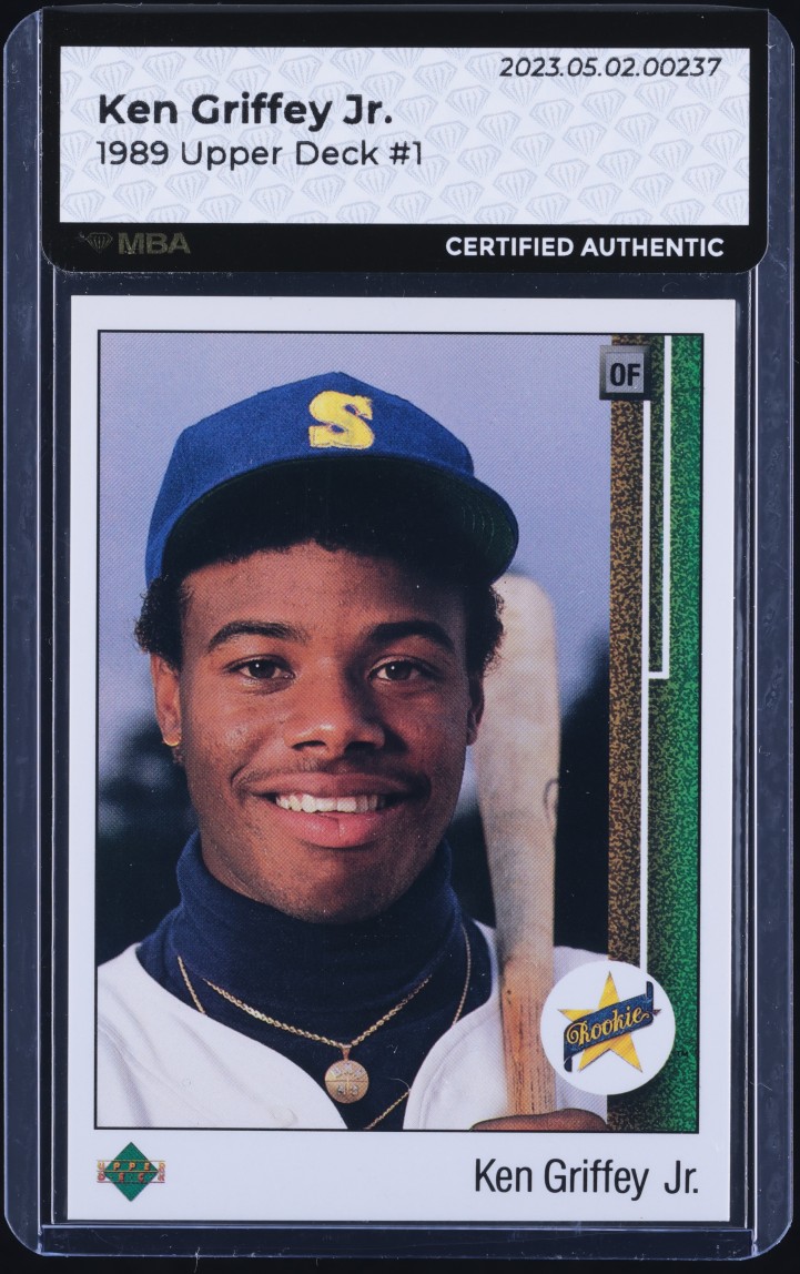 1989 Upper Deck Ken Griffey Jr. ROOKIE #1 MBA AUTH on Fanatics Collect