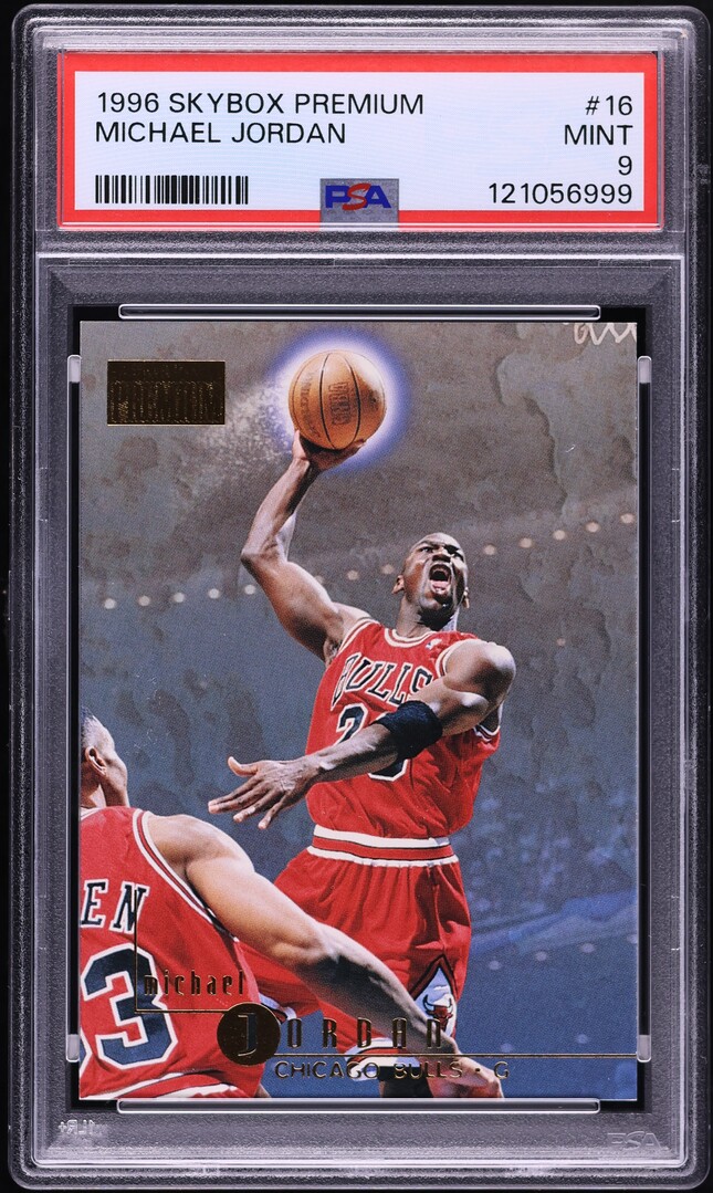 1996 Skybox Premium Michael Jordan #16 PSA 9 MINT on Fanatics Collect