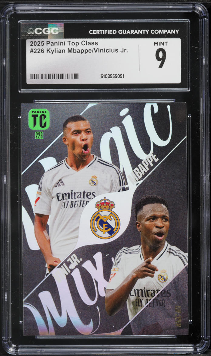 2025 Panini Top Class Kylian Mbappe & Vinicius Jr. #226 CGC 9 MINT on ...