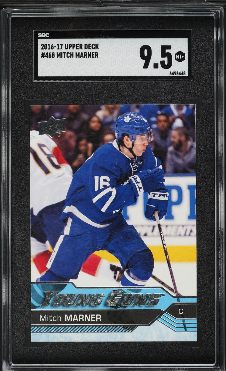 2016 Upper Deck Young Guns Mitch Marner ROOKIE #468 SGC 9.5 MINT+ on ...