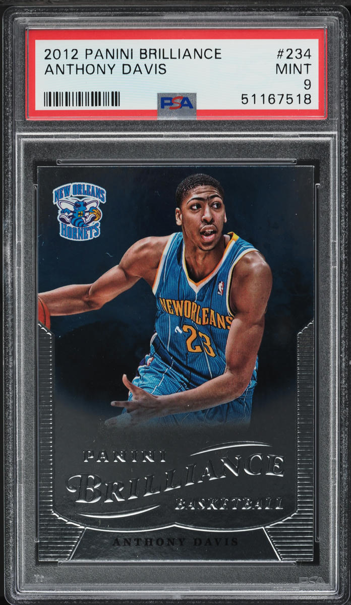 2012 Panini Brilliance Anthony Davis ROOKIE #234 PSA 9 MINT on Fanatics ...