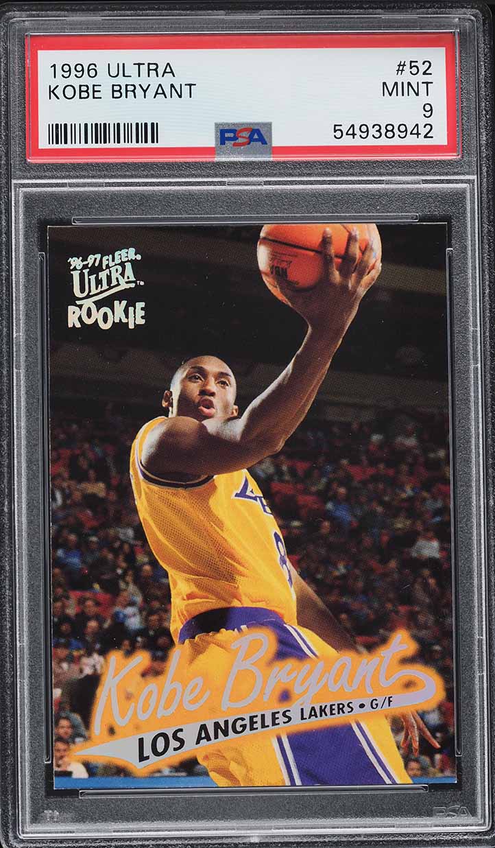 1996 Ultra Basketball Kobe Bryant ROOKIE #52 PSA 9 MINT on Fanatics Collect