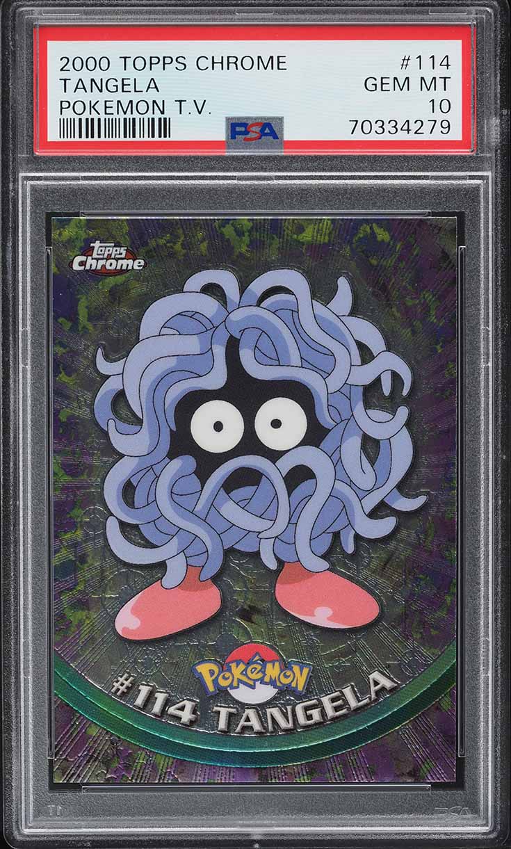 2000 Topps Chrome Pokemon Series 2 Tangela #114 PSA 10 GEM MINT on ...