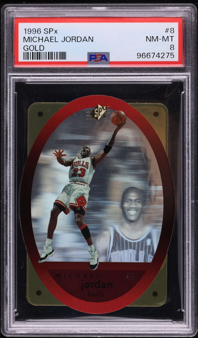 1996 SPx Gold Die-Cut Michael Jordan #8 PSA 8 NM-MT on Fanatics Collect