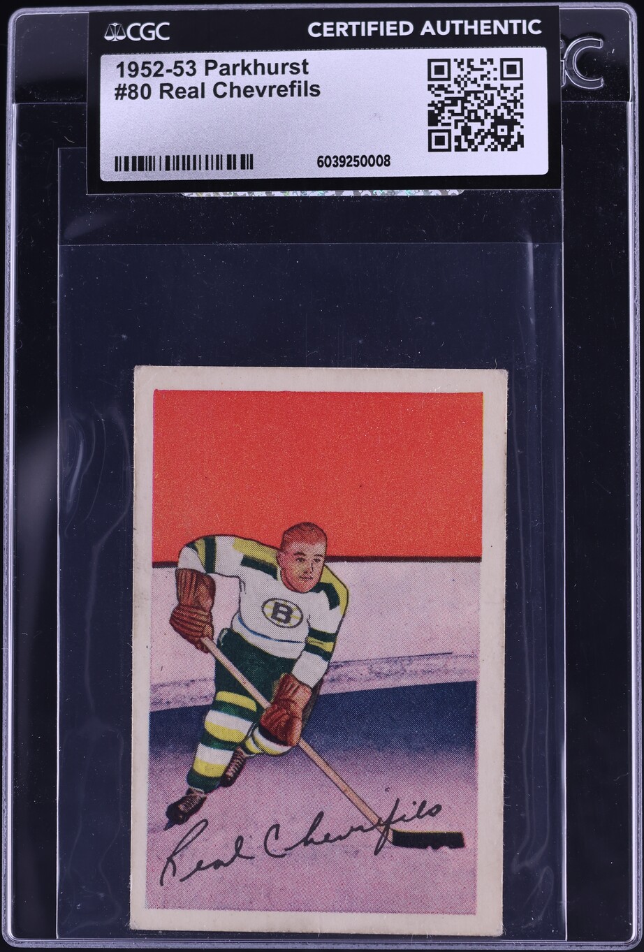 1952 Parkhurst Real Chevrefils #80 CGC AUTH on Fanatics Collect