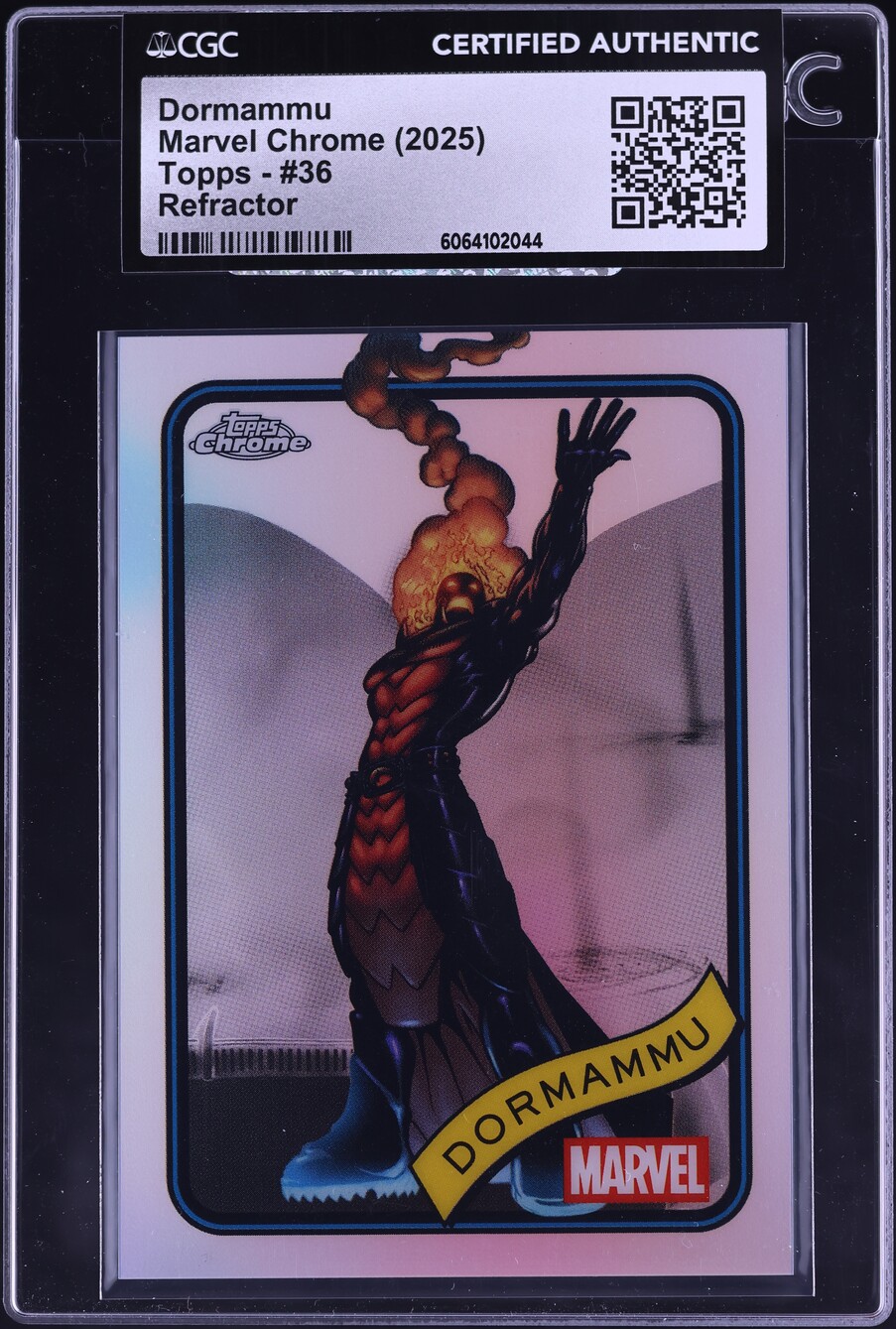 2025 Topps Chrome Marvel Refractor Dormammu #36 CGC AUTH on Fanatics Collect