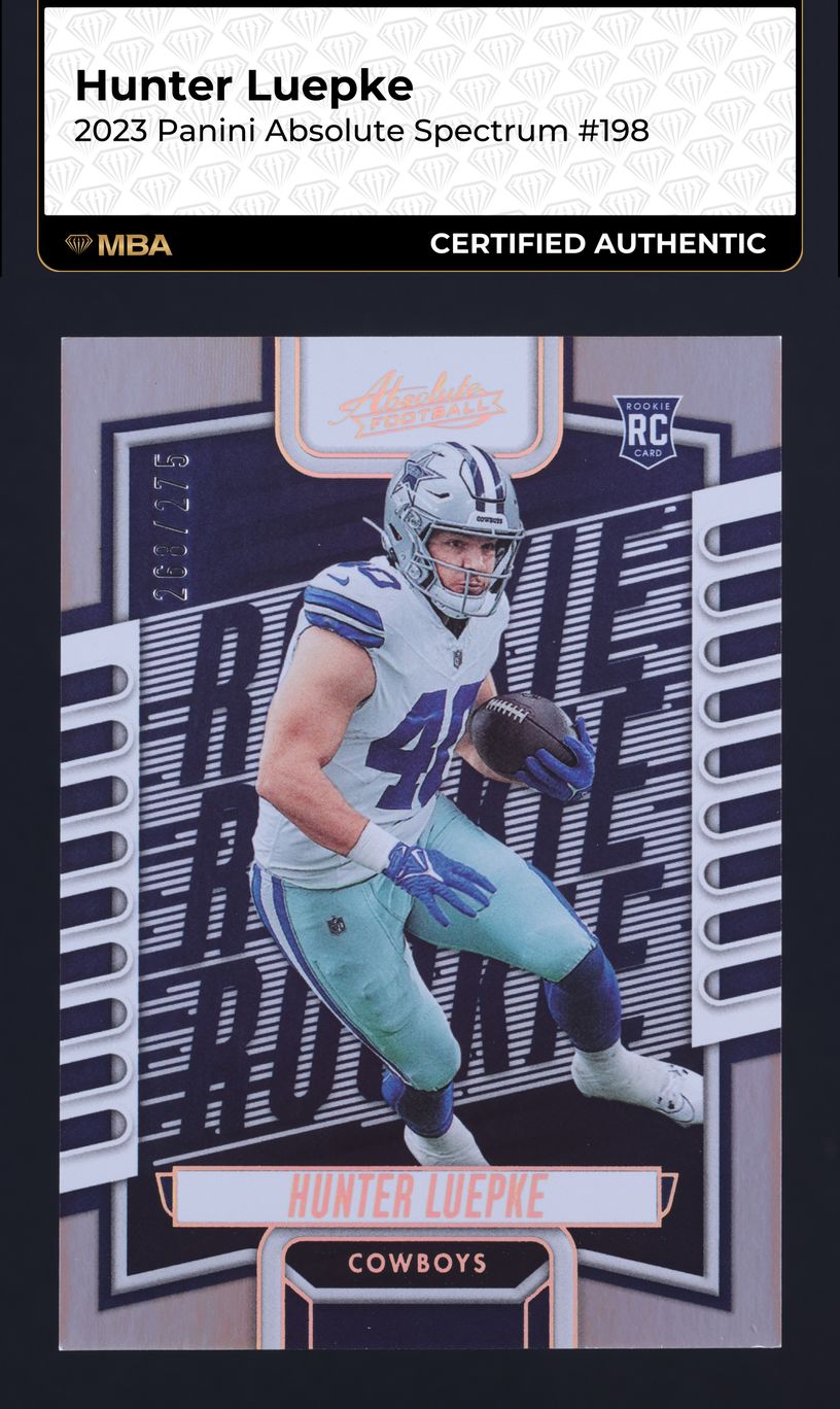 2023 Absolute Spectrum Hunter Luepke ROOKIE /275 #198 MBA AUTH on ...