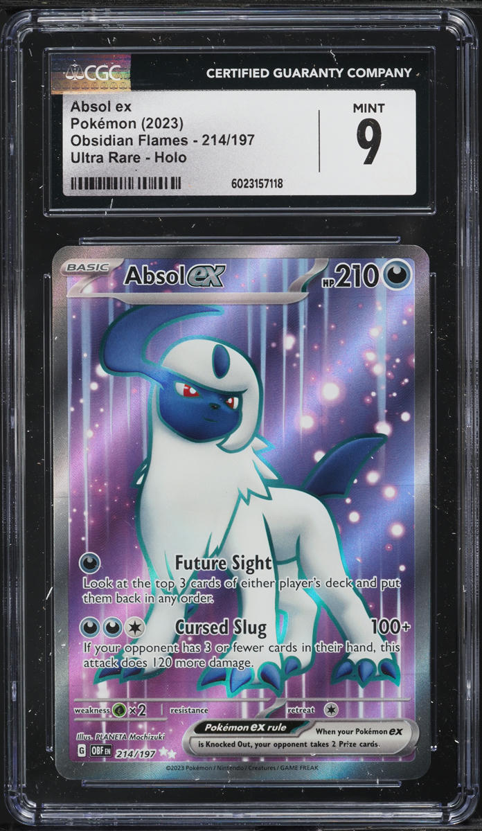 2023 Pokemon Scarlet & Violet Obsidian Flames Full Art Absol ex #214 ...