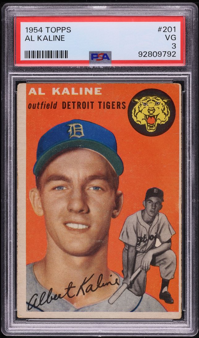 1954 Topps Al Kaline ROOKIE #201 PSA 3 VG on Fanatics Collect
