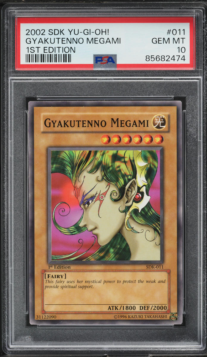 2002 Yu-Gi-Oh Starter Deck Kaiba 1st Edition Gyakutenno Megami #SDK-011 PSA 10 on Fanatics Collect