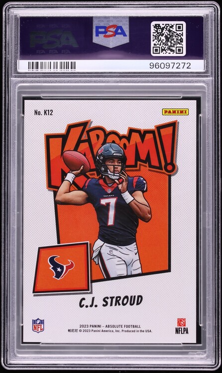 2023 Absolute Kaboom Vertical Gold C.J. Stroud ROOKIE /10 #K12 PSA 9 ...