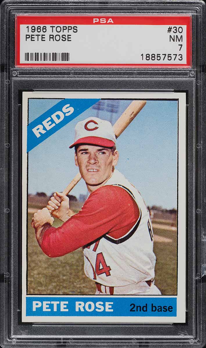 1966 Topps Pete Rose #30 PSA 7 NRMT on Fanatics Collect