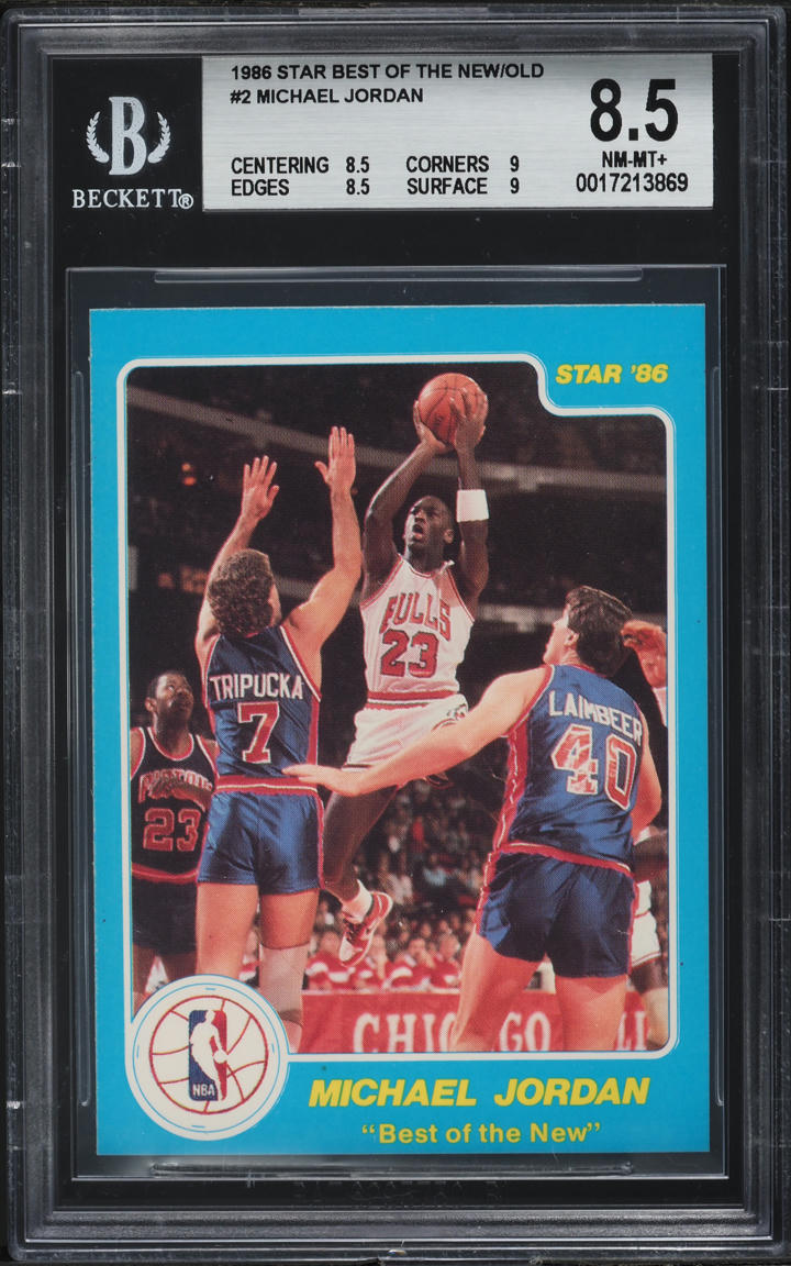 1986 Star Best Of The New Old Michael Jordan ROOKIE #2 BGS 8.5 NM-MT+ ...