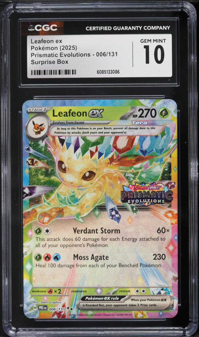 2025 Pokemon Scarlet & Violet Prismatic Evolutions Surprise Box Holo ...