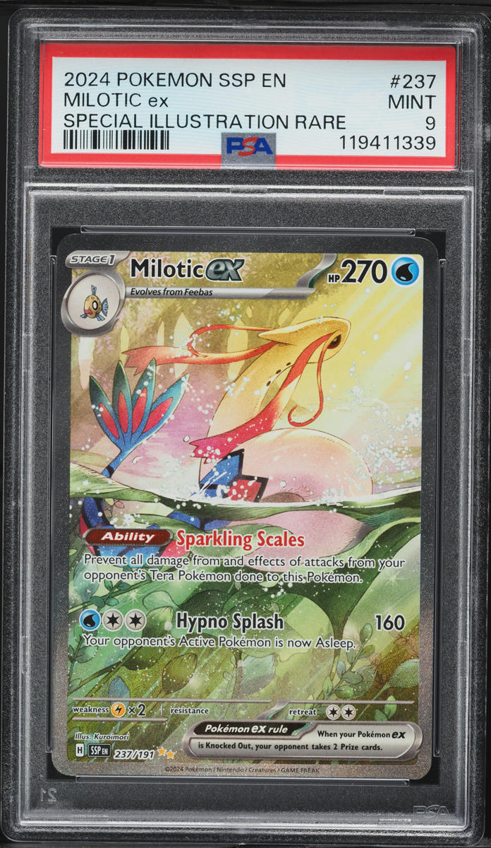 2024 Pokemon Scarlet & Violet Surging Sparks SIR Milotic ex #237 PSA 9 ...