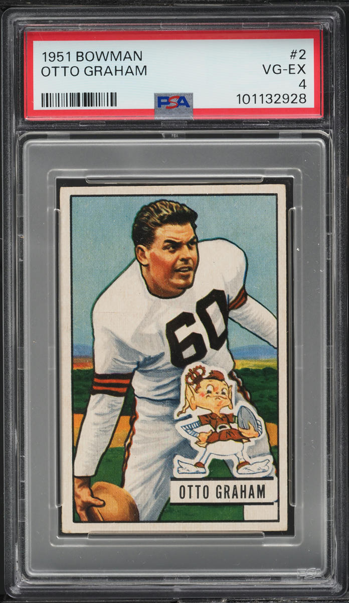 1951 Bowman Football Otto Graham #2 PSA 4 VGEX on Fanatics Collect