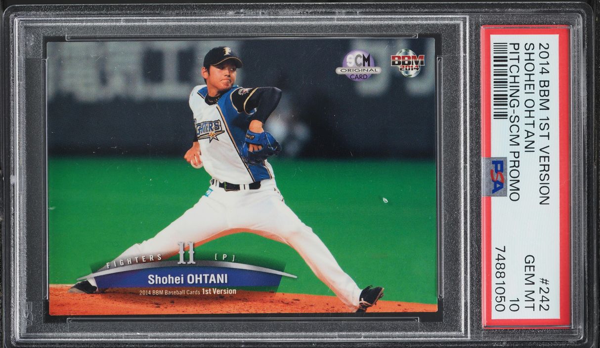 2014 BBM 1st Version SCM Promo Shohei Ohtani #242 PSA 10 GEM MINT on Fanatics Collect