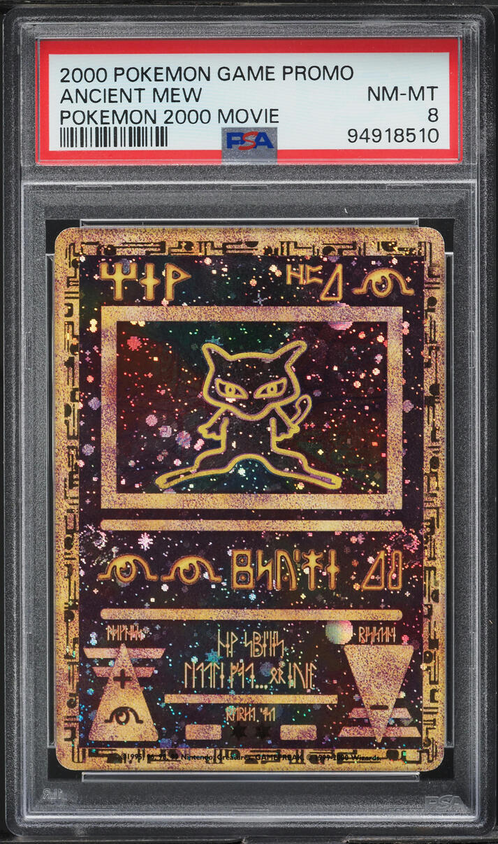 2000 Pokemon Movie Promo Holo Ancient Mew PSA 8 NM-MT on Fanatics Collect