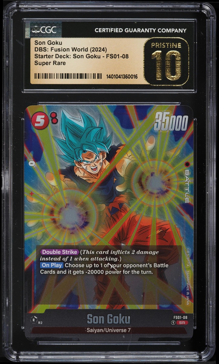 2024 Dragon Ball Super Fusion World Starter Deck: Son Goku CGC 10 PRISTINE on Fanatics Collect