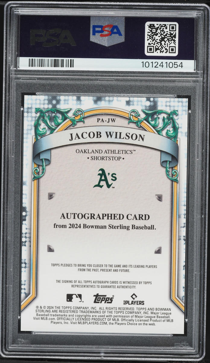 2024 Bowman Sterling Wave Refractor Jacob Wilson PROSPECT AUTO /125 #PA ...
