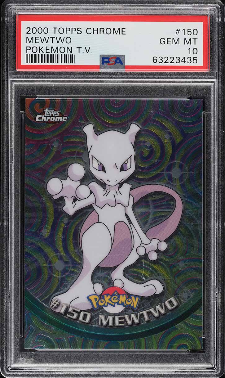 2000 Topps Chrome Pokemon Series 3 Mewtwo #150 PSA 10 GEM MINT on ...