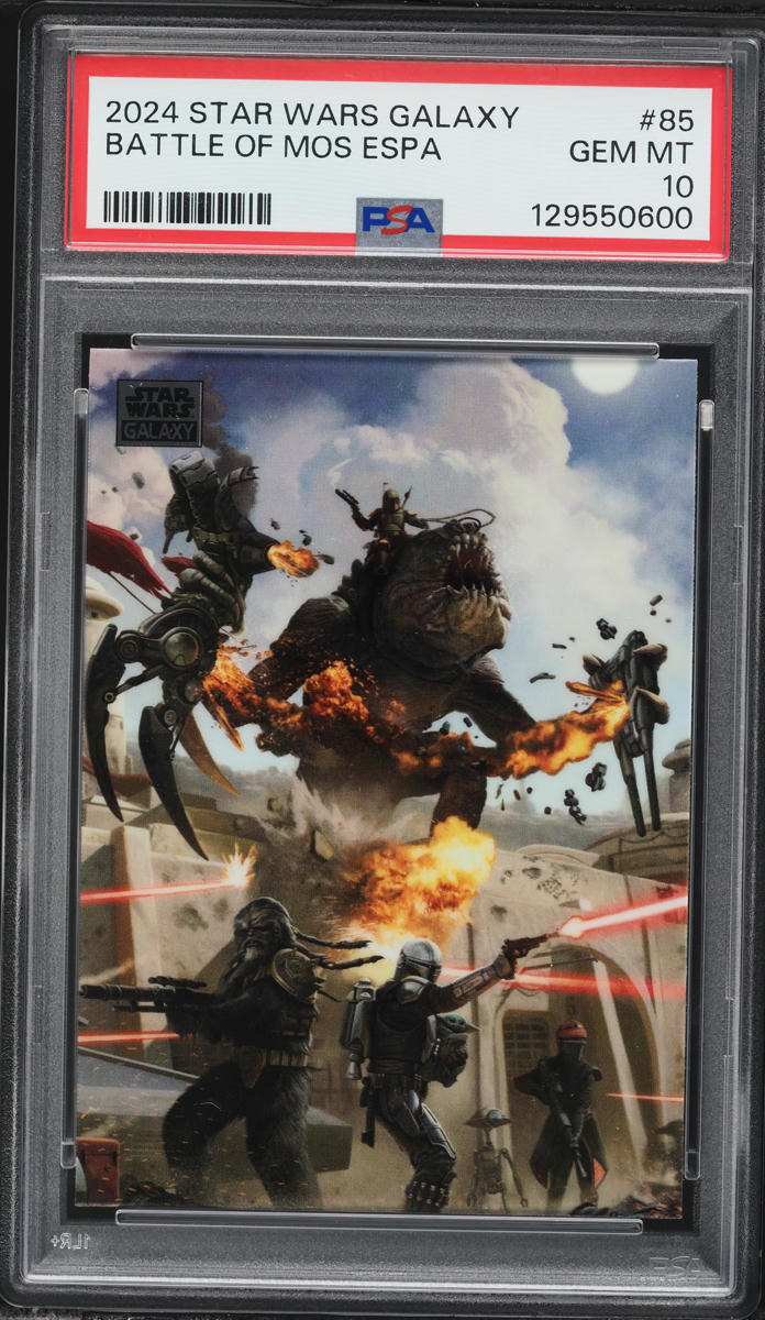 2024 Topps Chrome Star Wars Galaxy Battle Of Mos Espa #85 PSA 10 GEM ...