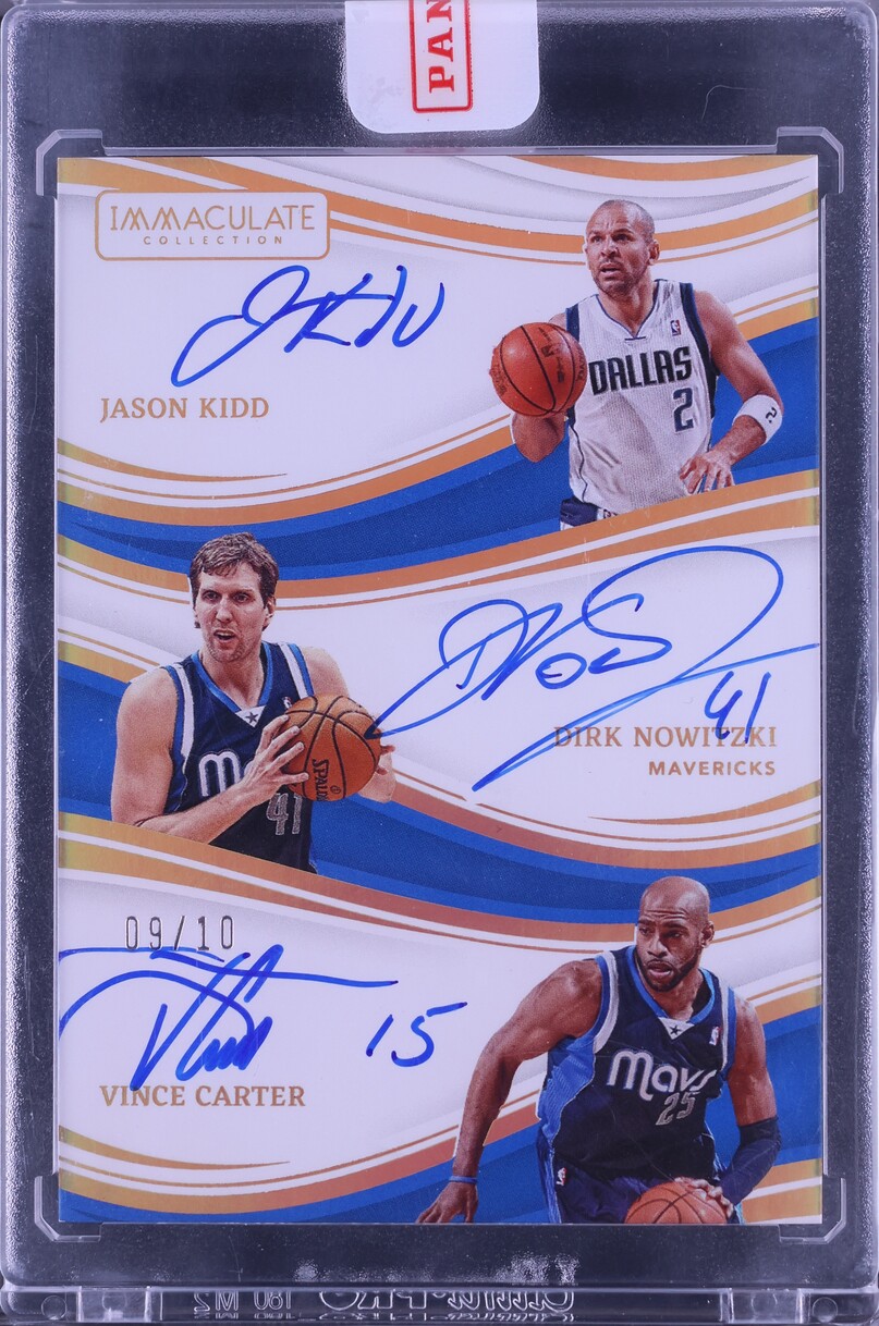2022 Immaculate Collection Triple Kidd Nowitzki Carter AUTO /10 #TA-JDV ...