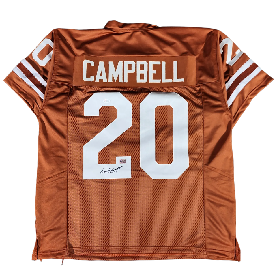 Earl Campbell Signed Autographed Jersey - JSA AUTH, COA on Fanatics Collect